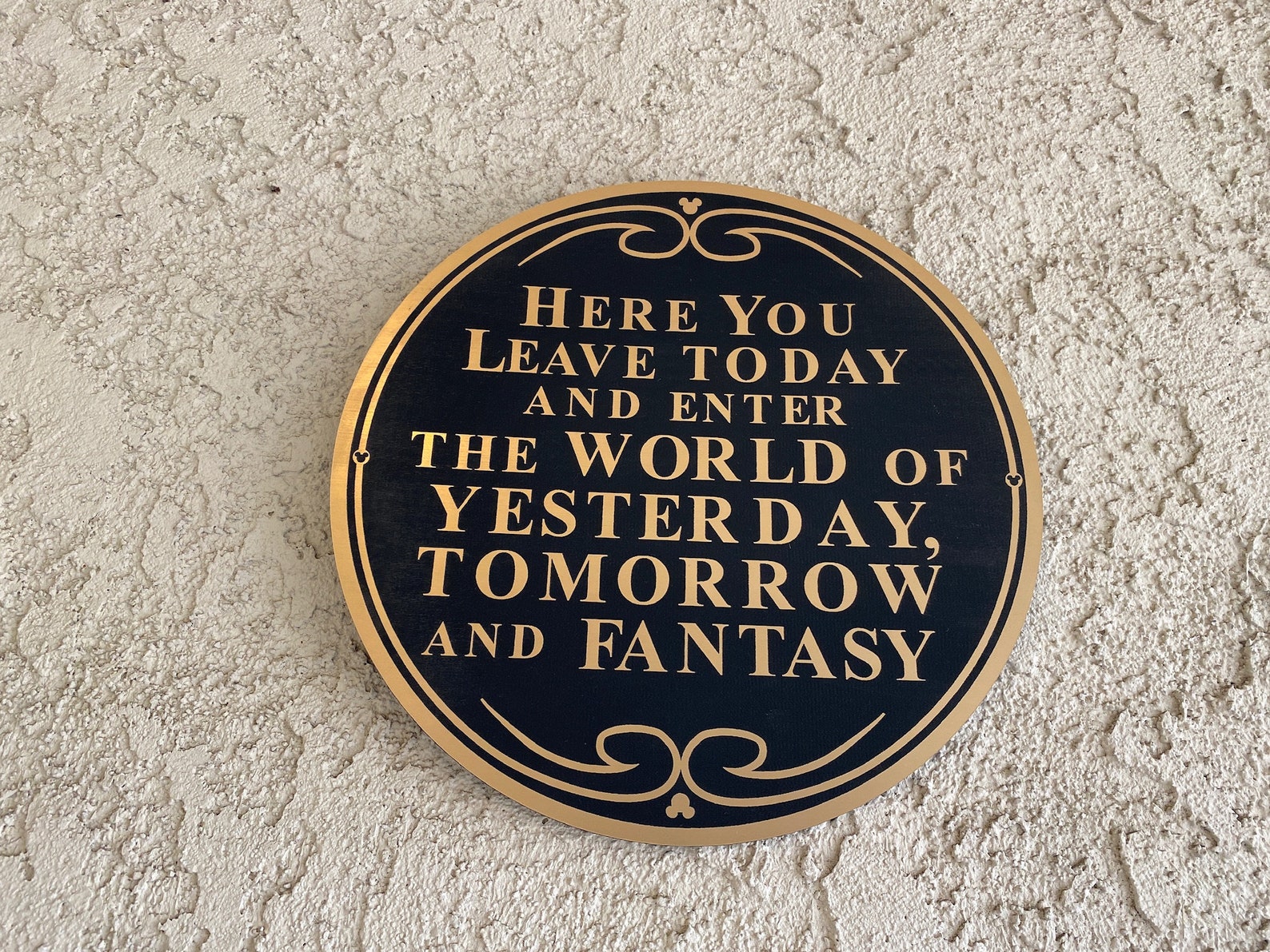 Walt Disney World Magic Kingdom Entrance Plaque - Etsy