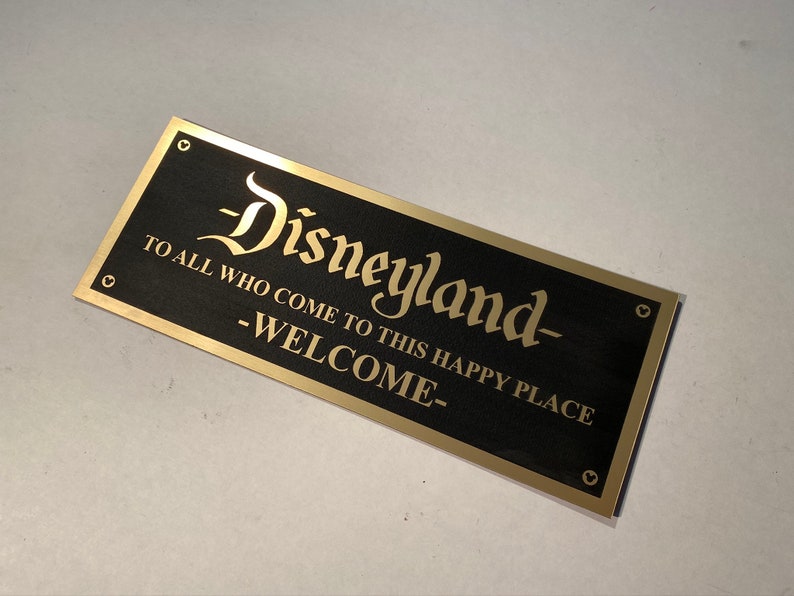 Disneyland Welcome Sign - Etsy