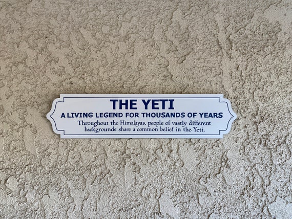 Expedition Everest Yeti Sign | Etsy