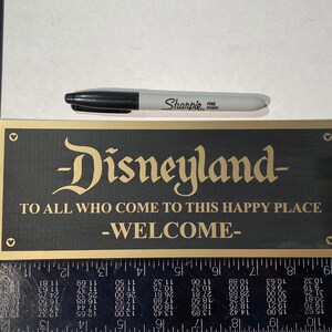 Disneyland Welcome Sign - Etsy