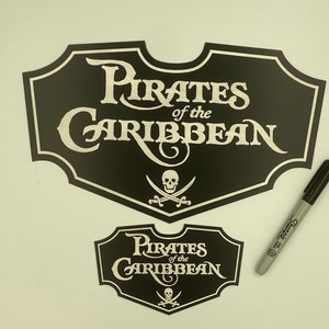 Pirates of the Caribbean Sign - Etsy