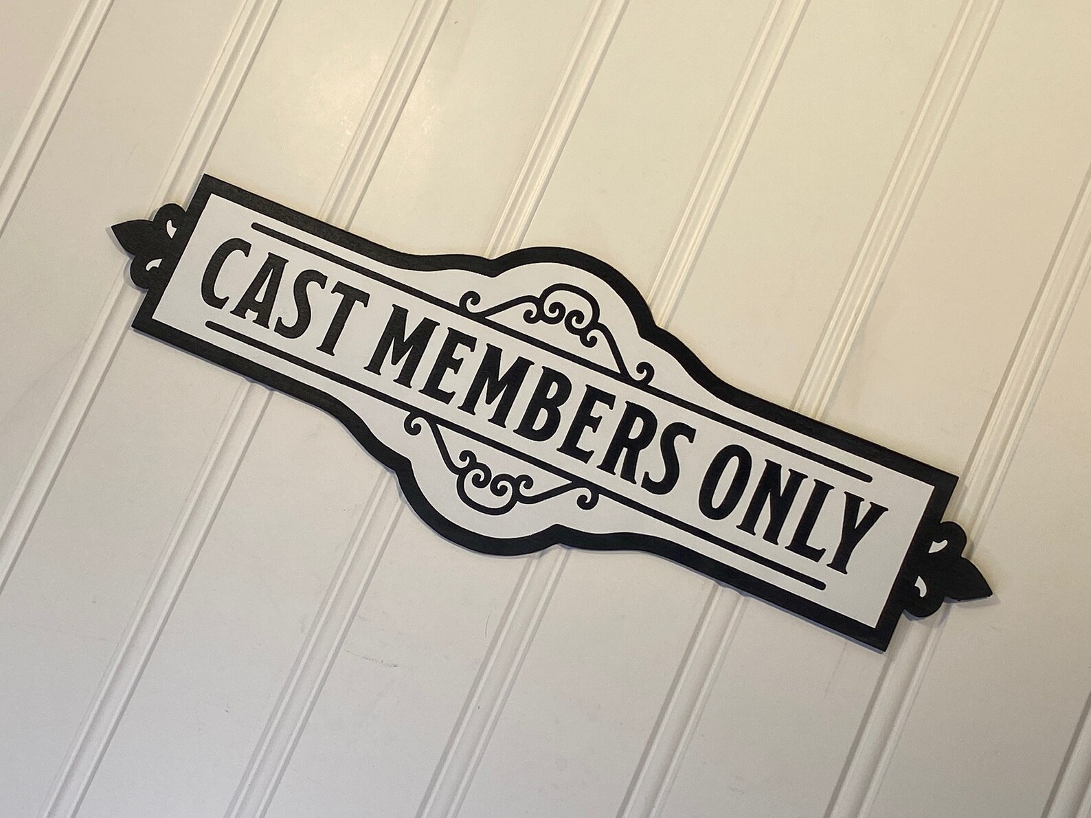 Cast Members Only Sign | Etsy