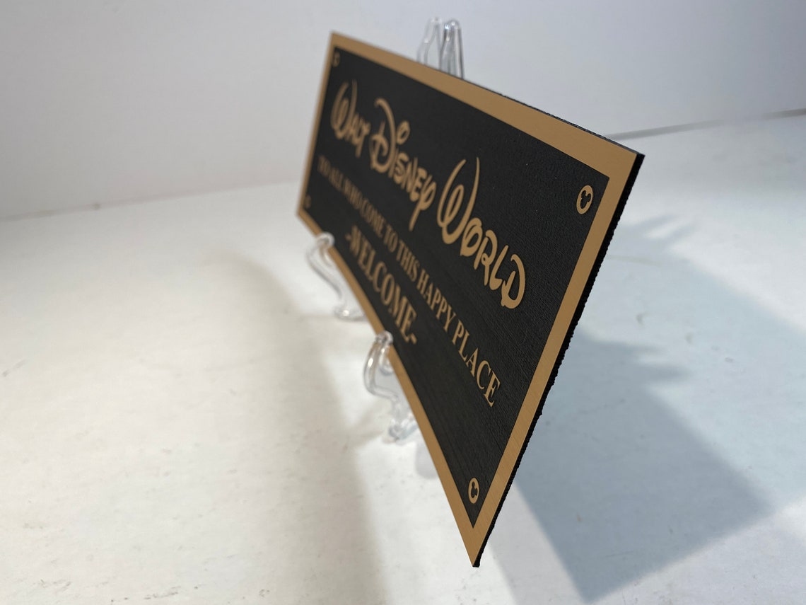 Walt Disney World Welcome Sign - Etsy