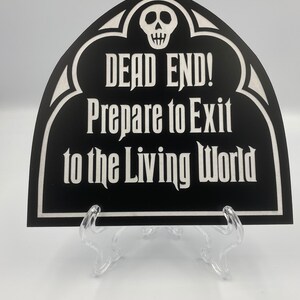 Haunted Mansion Dead End Sign - Etsy