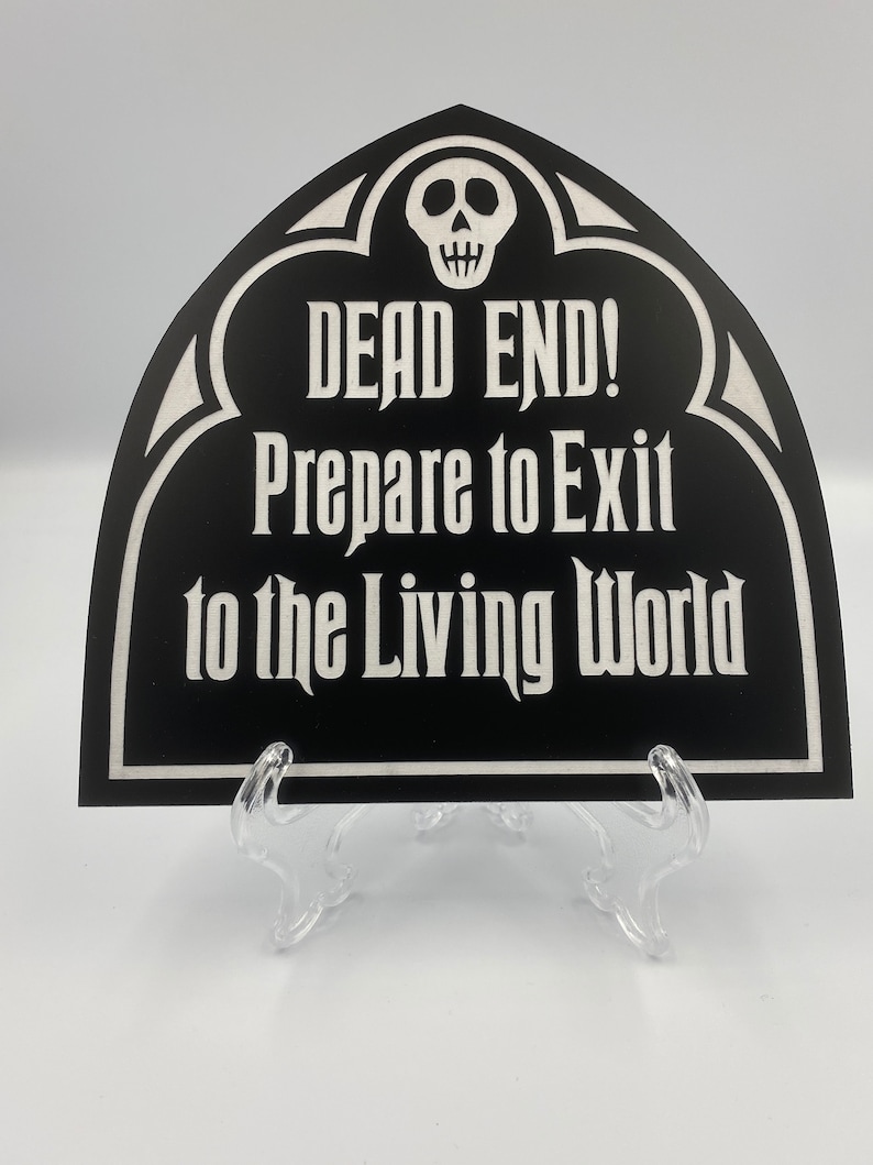 Haunted Mansion Dead End Sign - Etsy