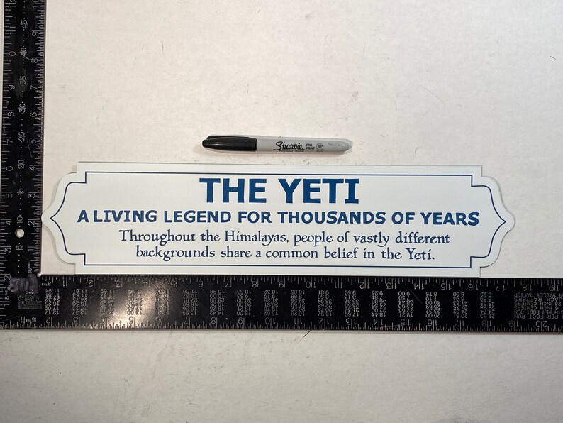 Expedition Everest Yeti Sign | Etsy