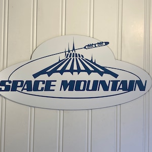 Space Mountain Sign - Etsy