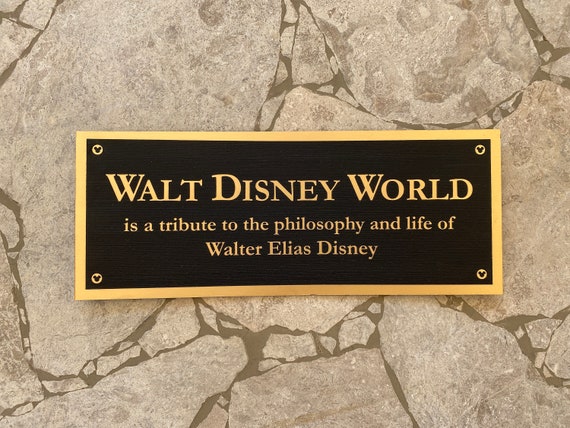 Walt Disney World Tribute Sign | Etsy
