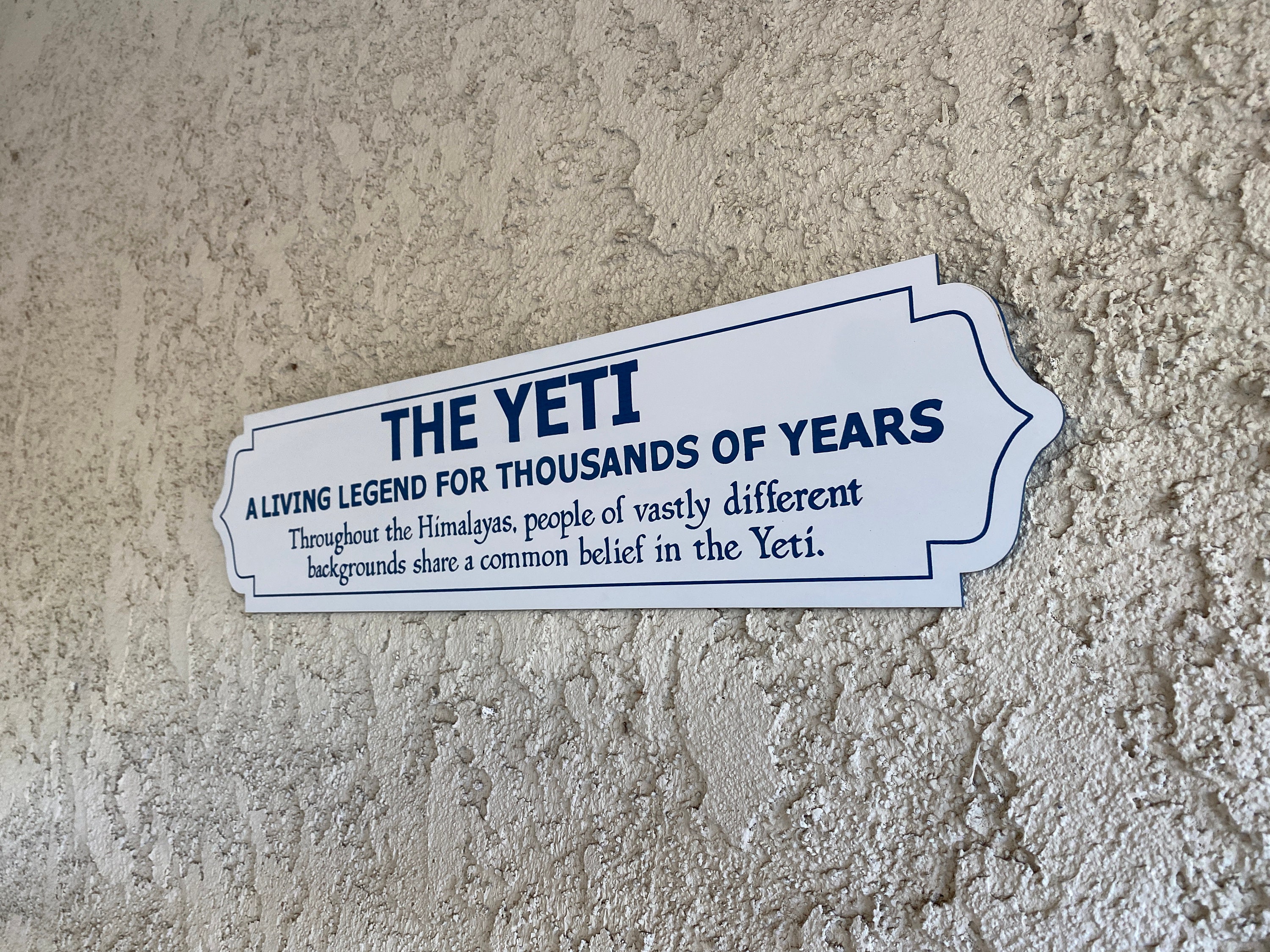 Expedition Everest Yeti Sign | Etsy