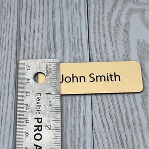 Custom Personalized Engraved Professional Name Badges - Reusable Name ...