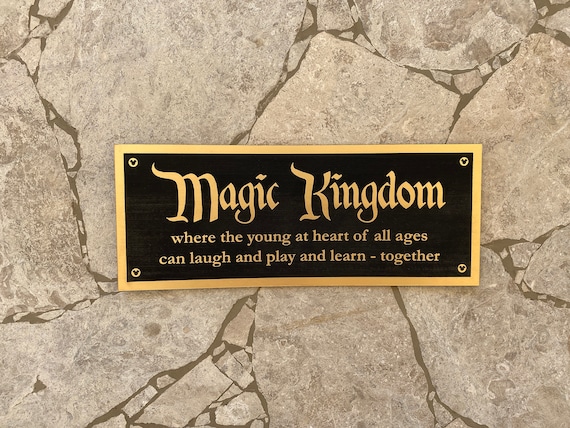 Magic Kingdom Sign | Etsy