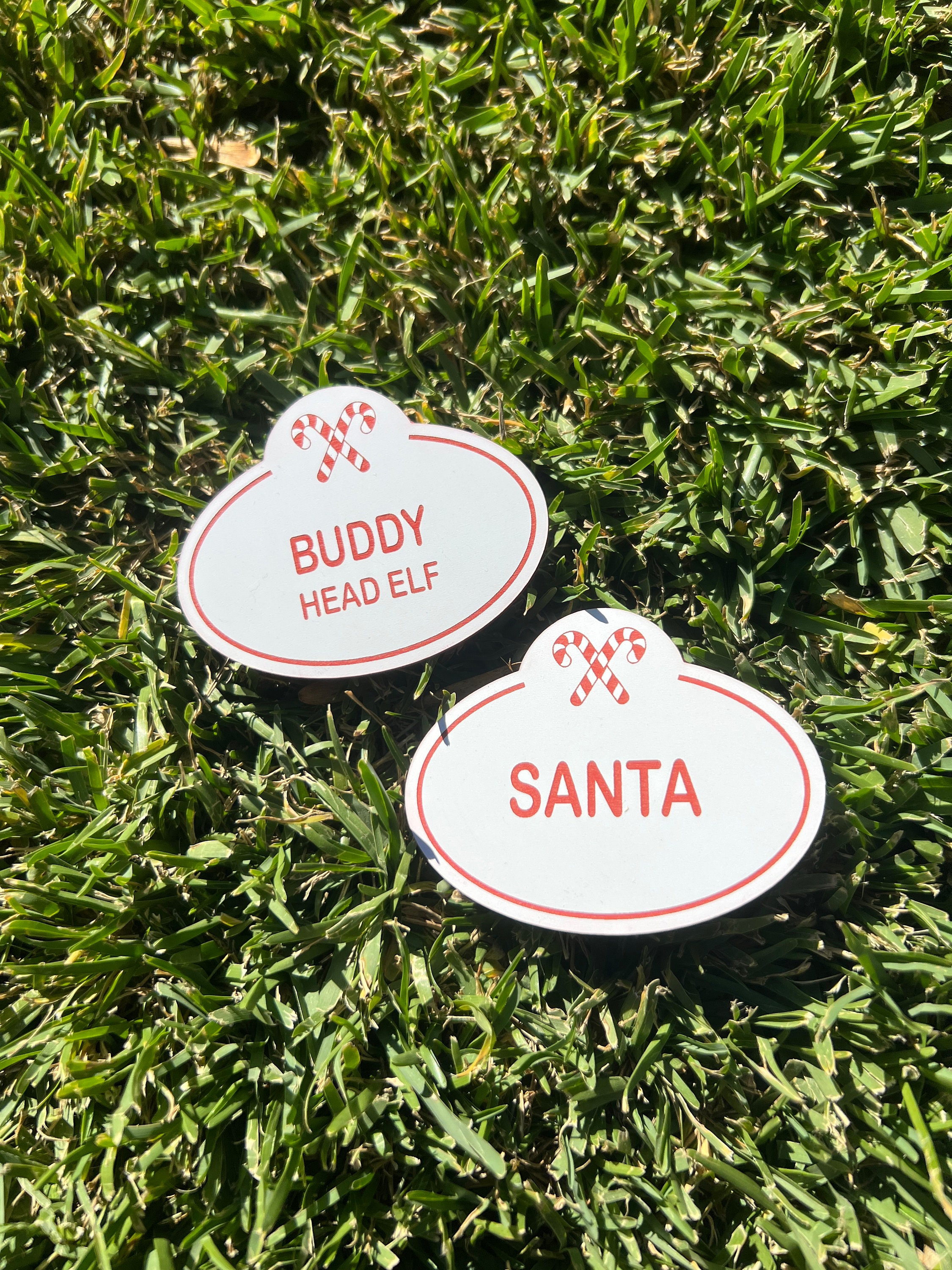 Customizable Holiday Name Tag Badges - Etsy