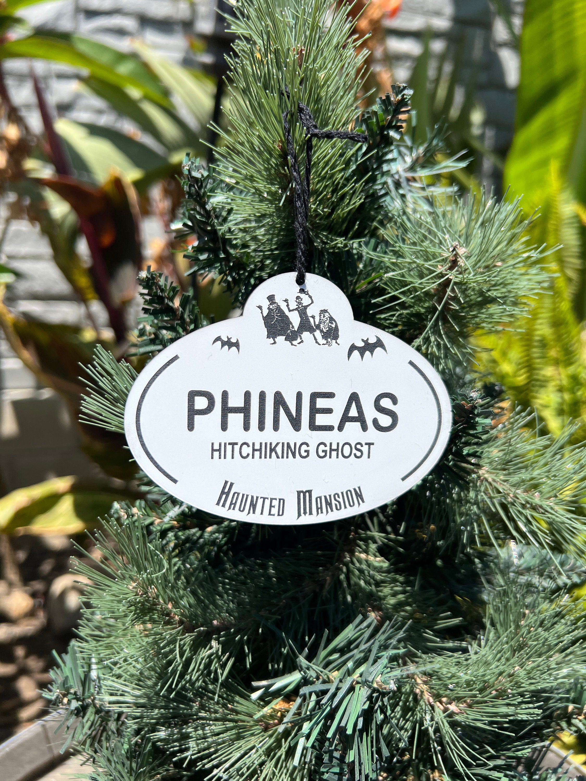 Custom Haunted Mansion Inspired - Name Badge Ornaments - Etsy