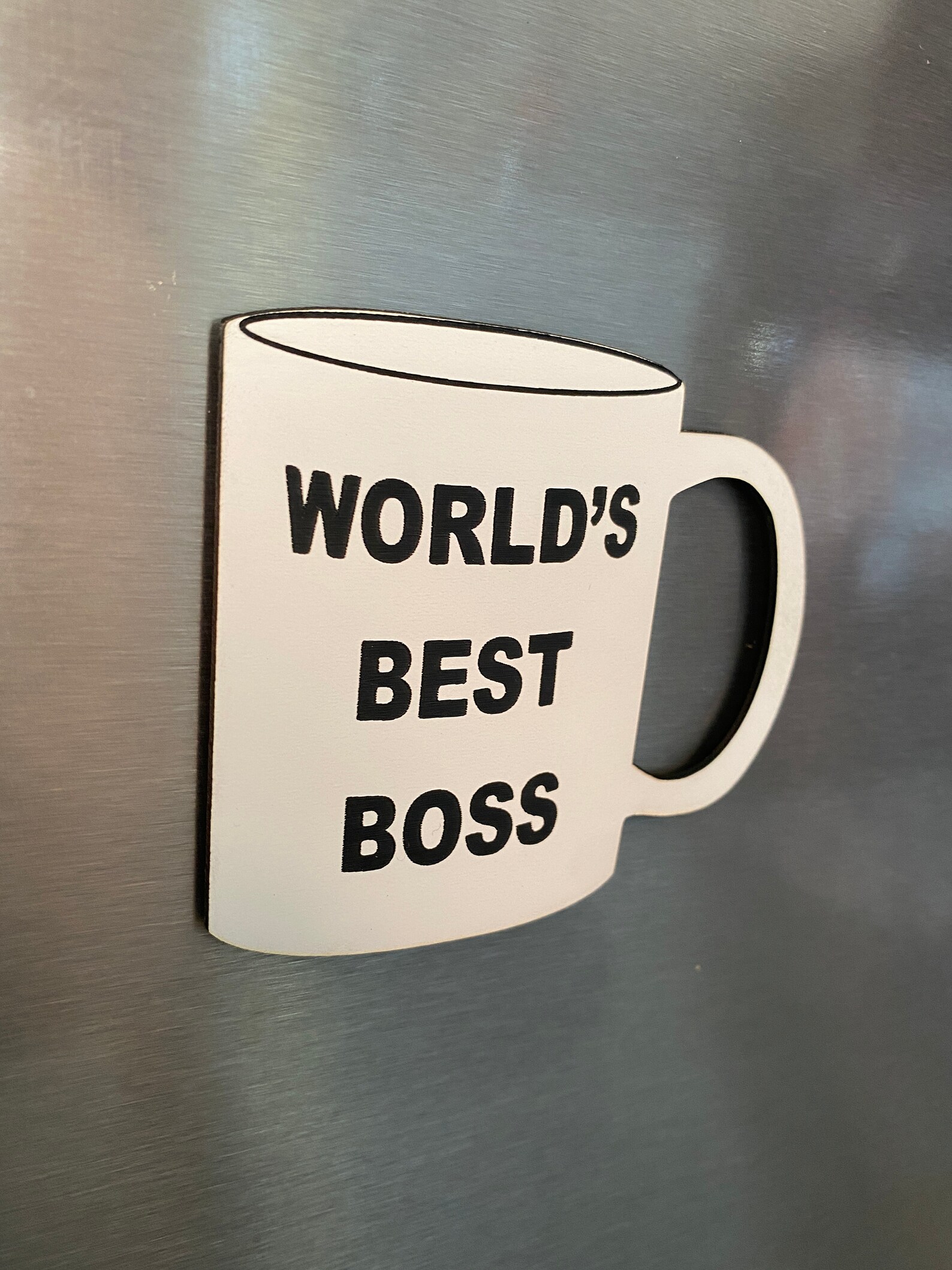 The Office Inspired World's Best Boss Mug Magnet - Etsy