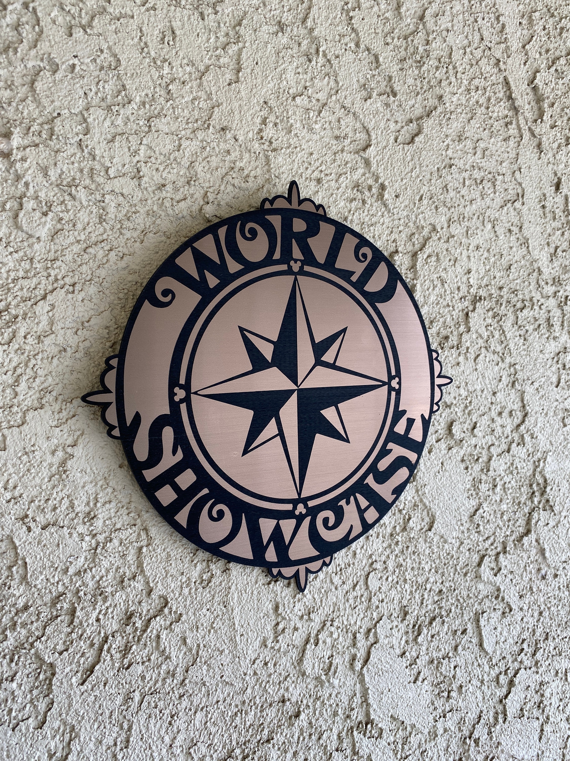 World Showcase Sign - Etsy