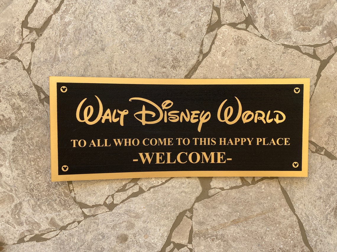 Walt Disney World Welcome Sign - Etsy