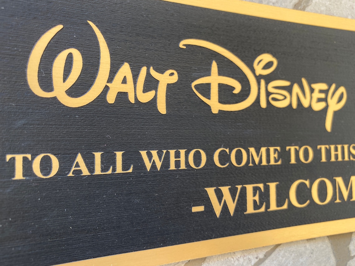 Walt Disney World Welcome Sign - Etsy