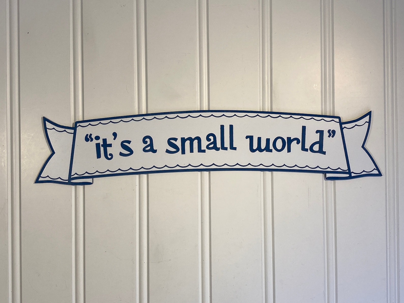 It's A Small World Sign | Etsy