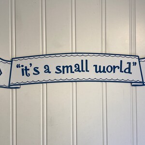 It's A Small World Sign - Etsy