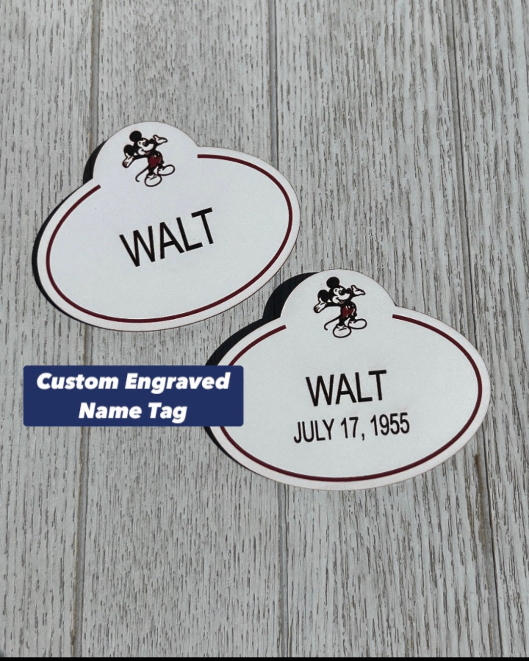 Vintage Cast Member Name Tag Badge - Customizable - Etsy