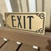 Exit Sign - Etsy