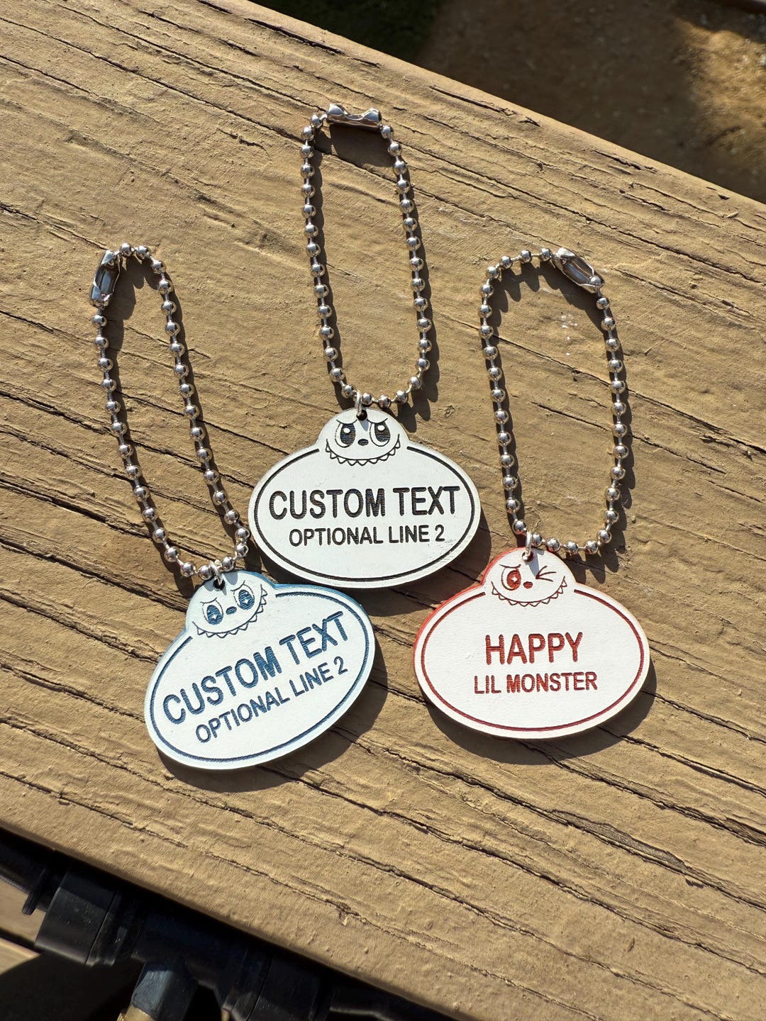 Custom Monster Name Tag Necklace – Personalized Mini Tag for Art Toys ...