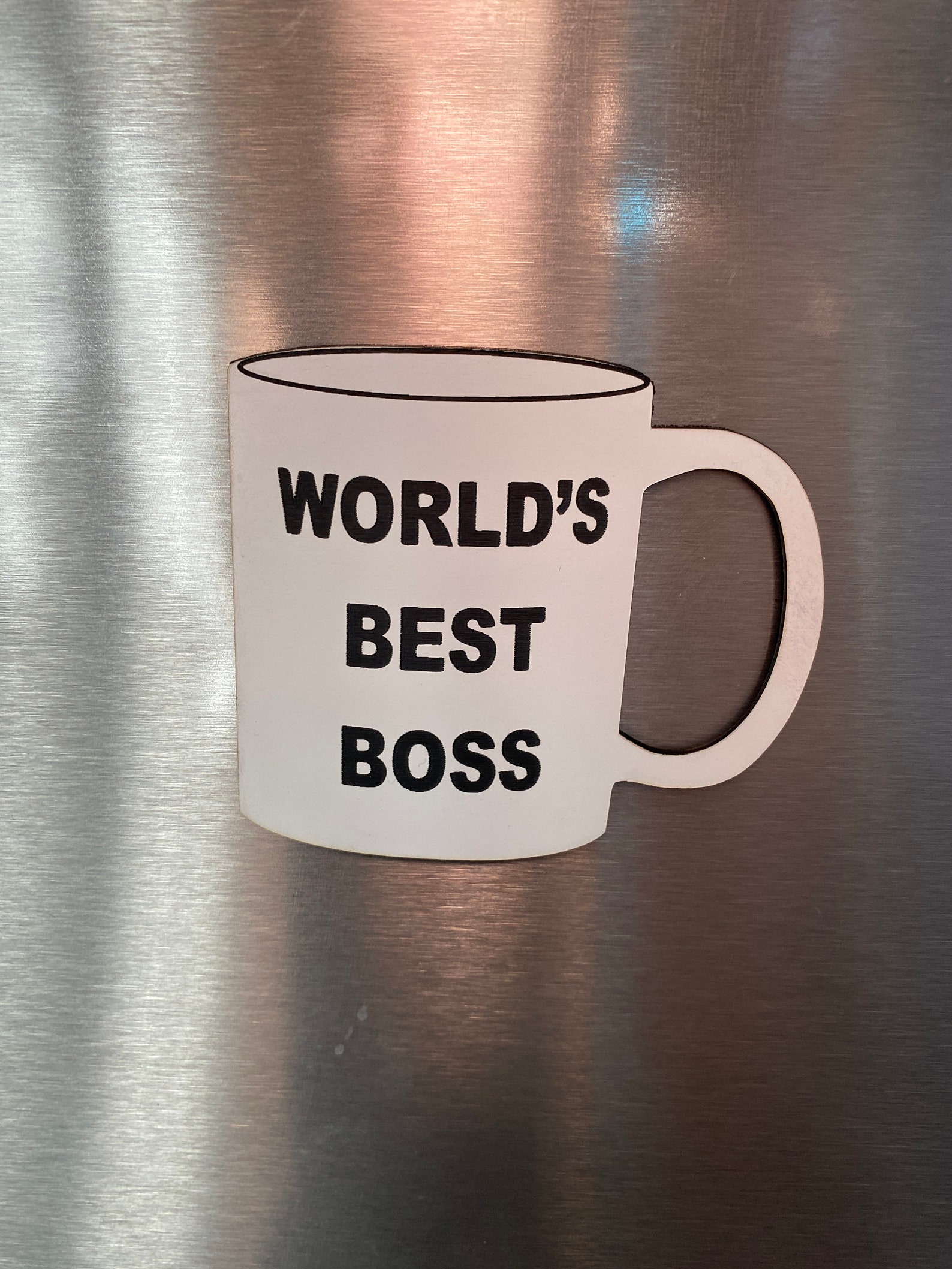 The Office Inspired World's Best Boss Mug Magnet - Etsy
