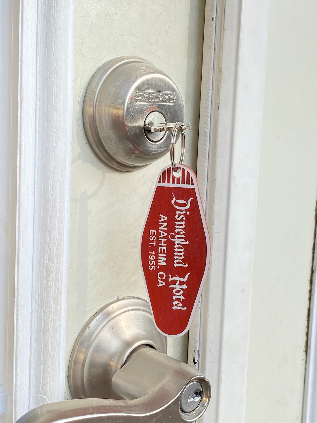 Disneyland Hotel Key Chain - Double Sided - Etsy