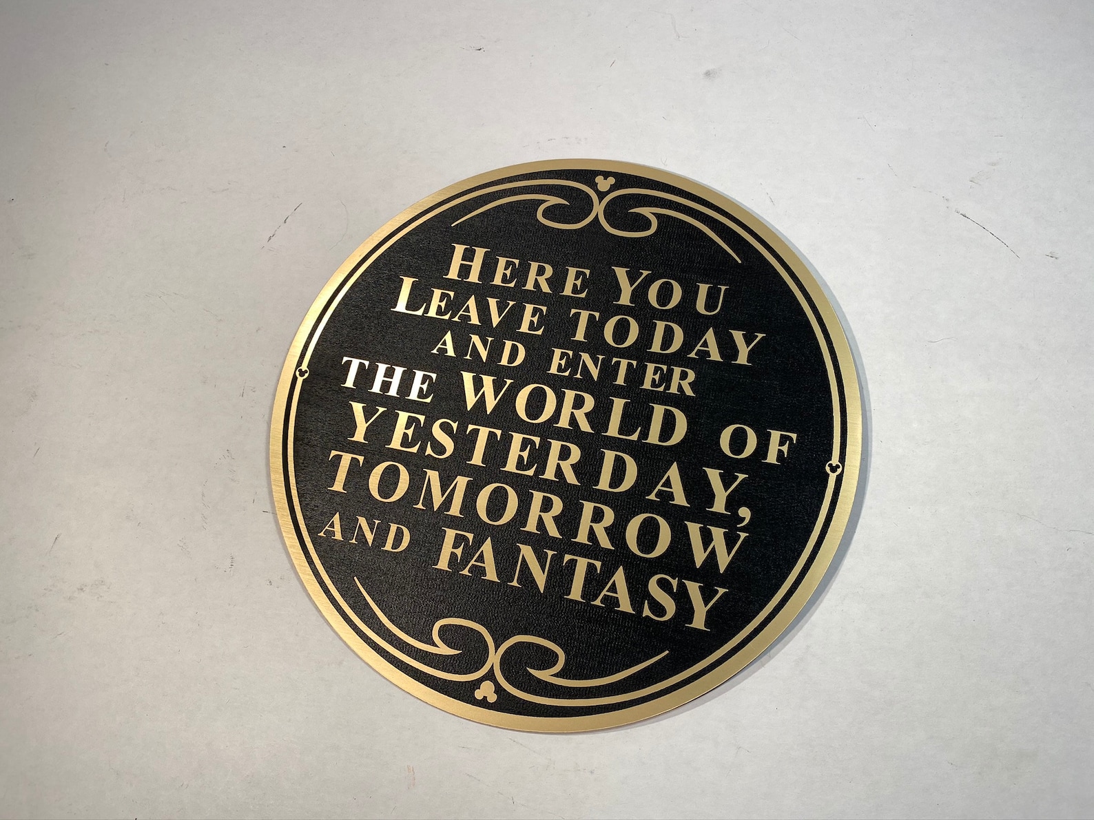 Walt Disney World Magic Kingdom Entrance Plaque - Etsy