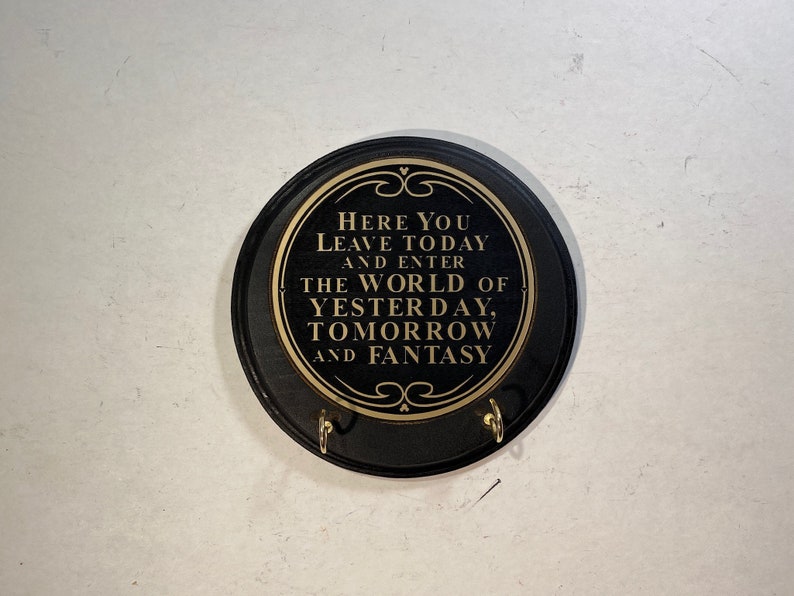 Walt Disney World Magic Kingdom Entrance Plaque With Hooks - Etsy