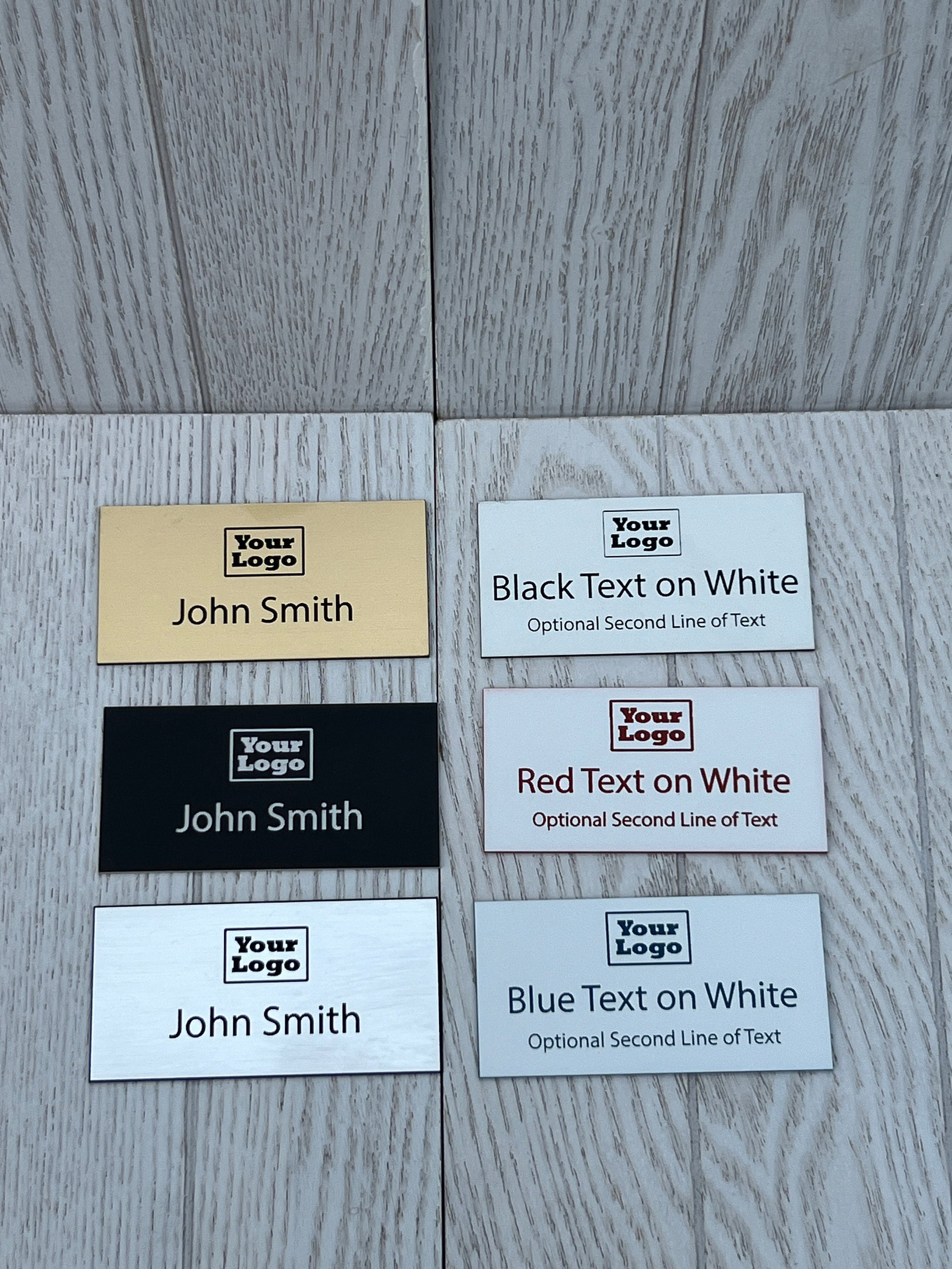 Custom Personalized Engraved Professional Name Badges With Custom Logos ...