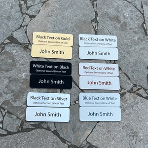 Custom Personalized Engraved Professional Name Badges - Reusable Name ...