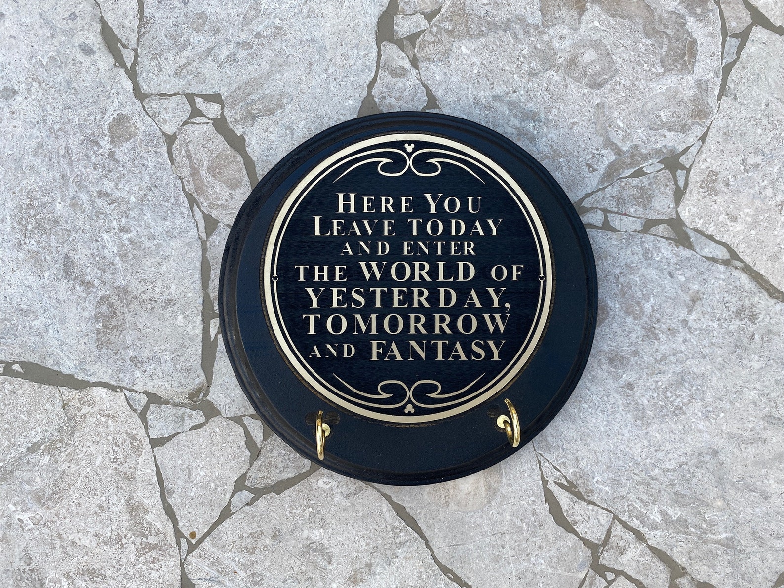 Walt Disney World Magic Kingdom Entrance Plaque With Hooks - Etsy