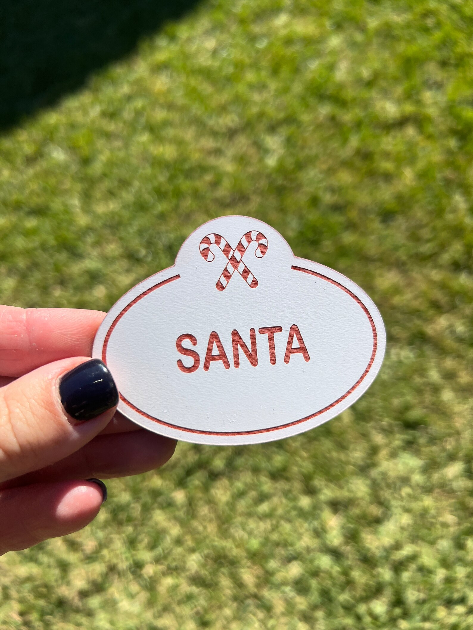Customizable Holiday Name Tag Badges - Etsy