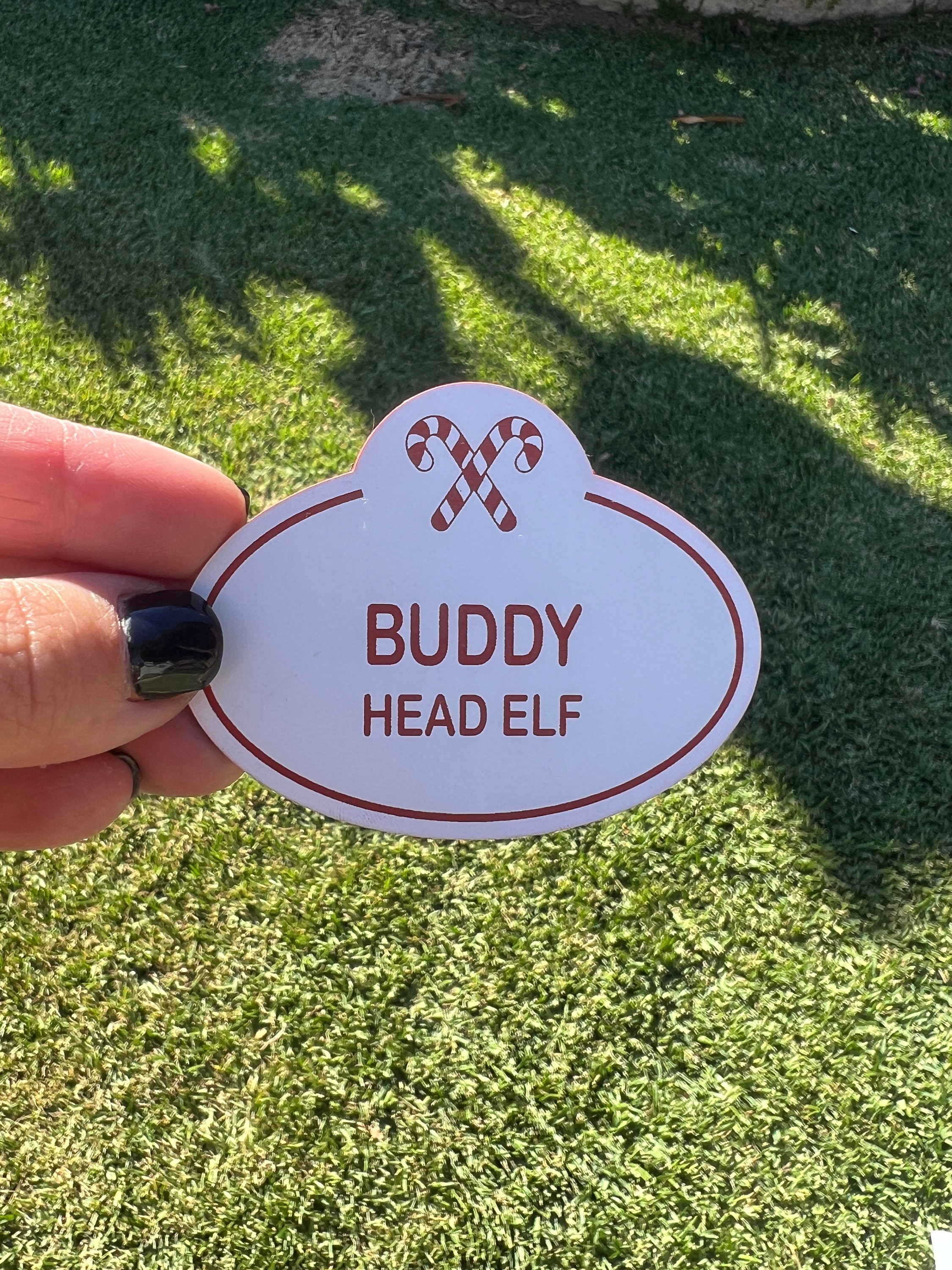 Customizable Holiday Name Tag Badges - Etsy