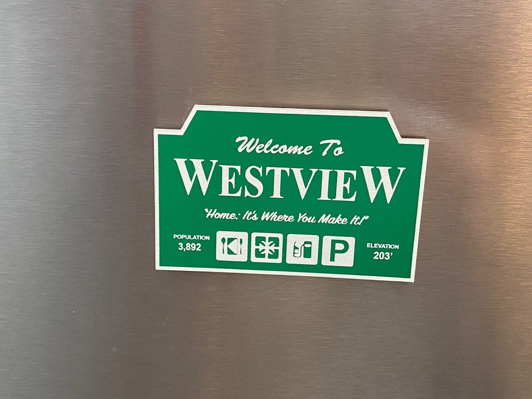 Wanda Vision Westview Sign Magnet - Etsy