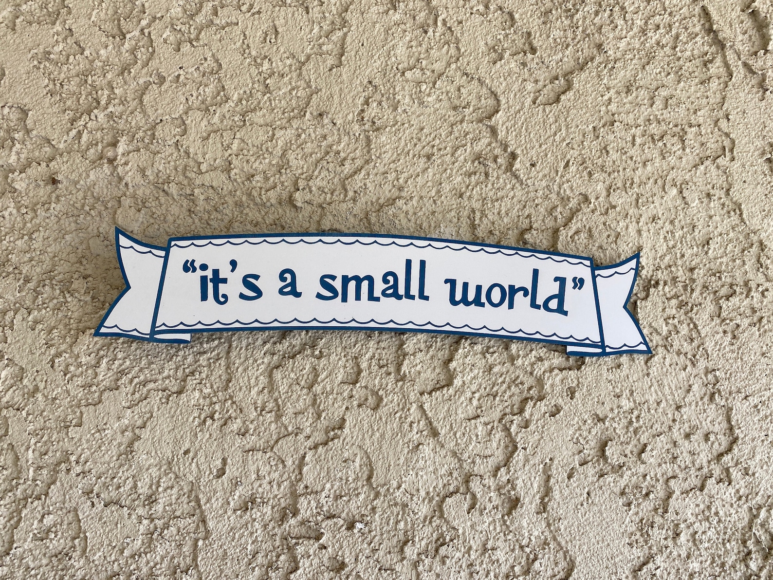 It's A Small World Sign | Etsy