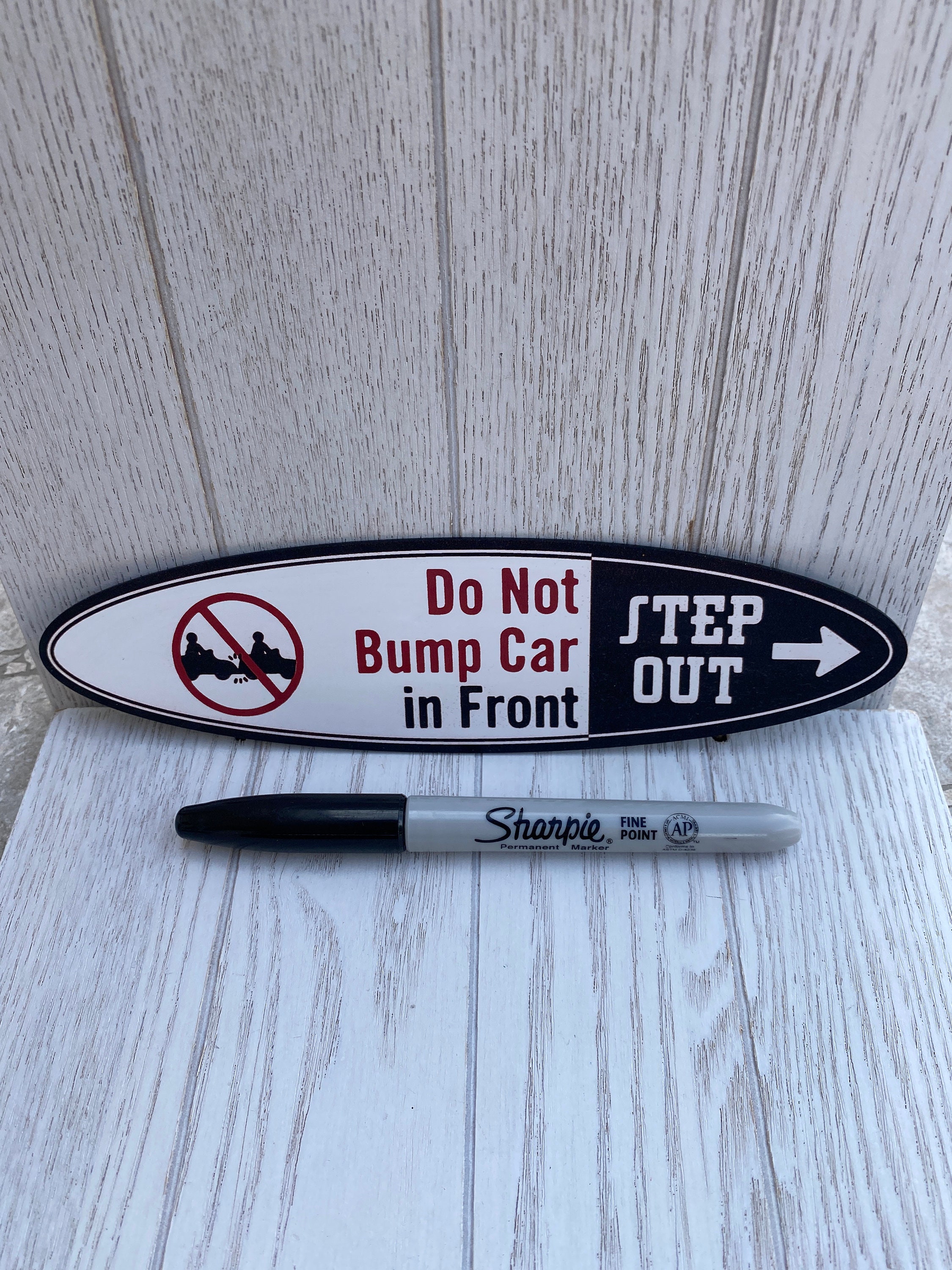 Safety Sign Do Not Bump Car in Front | Etsy