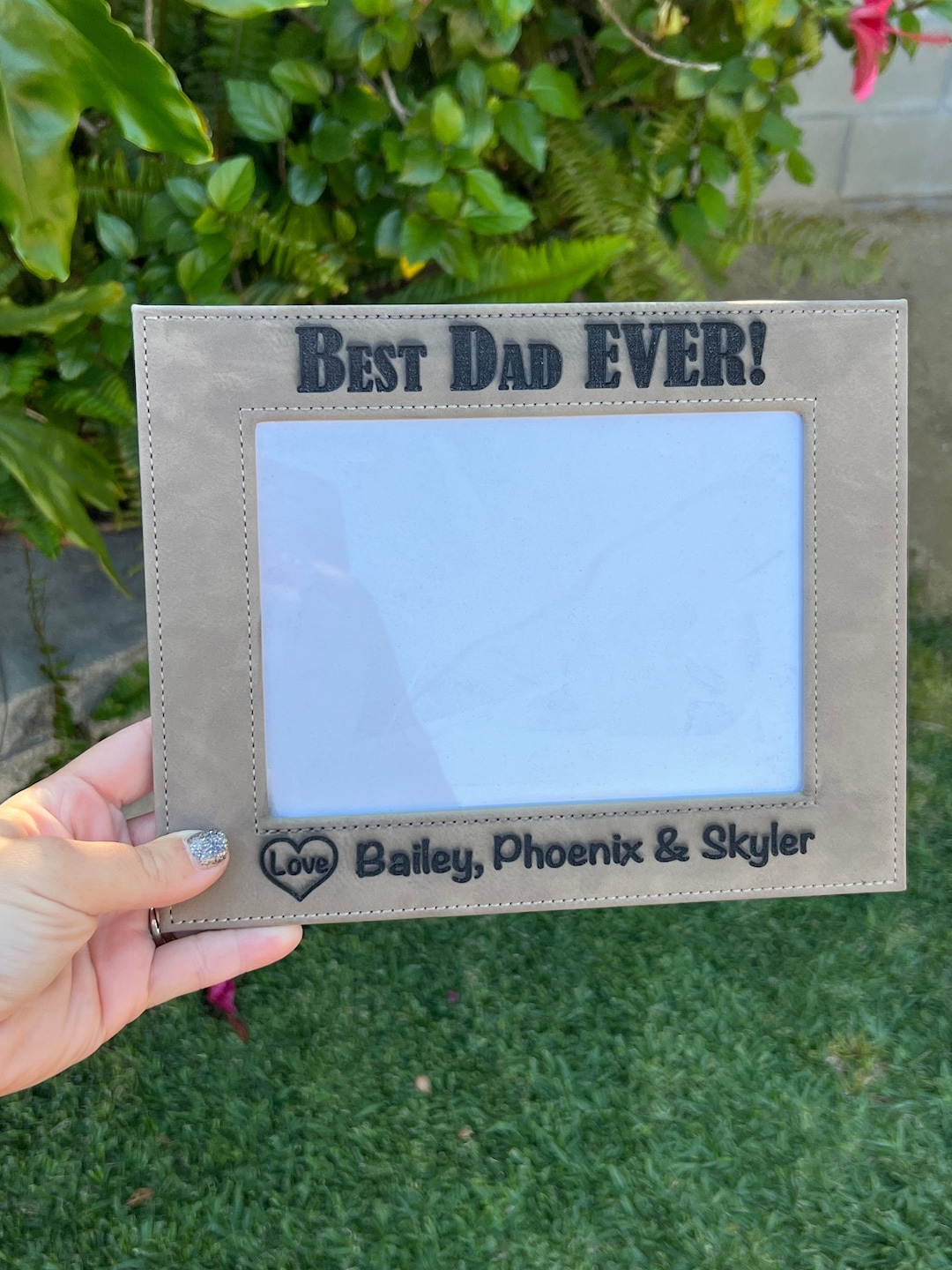 Custom Dad Frame - Best Dad Ever - Custom Text - Kids Frame - Kids Gift ...