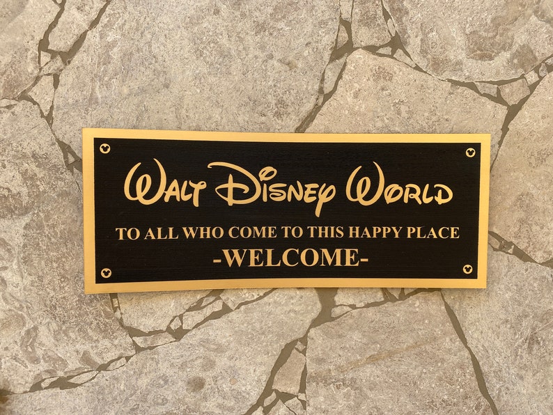Walt Disney World Welcome Sign - Etsy