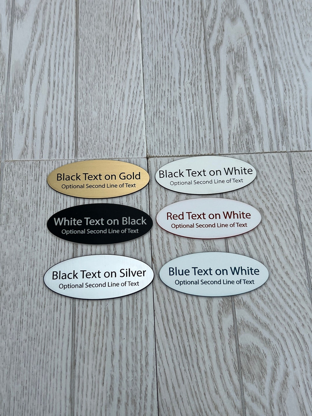 Custom Personalized Engraved Name Badges - Reusable Name Tags ...