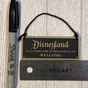 Disneyland Welcome Sign Ornament - Etsy