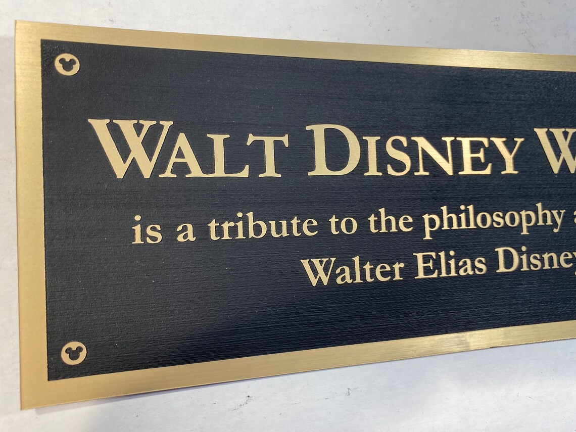 Walt Disney World Tribute Sign | Etsy