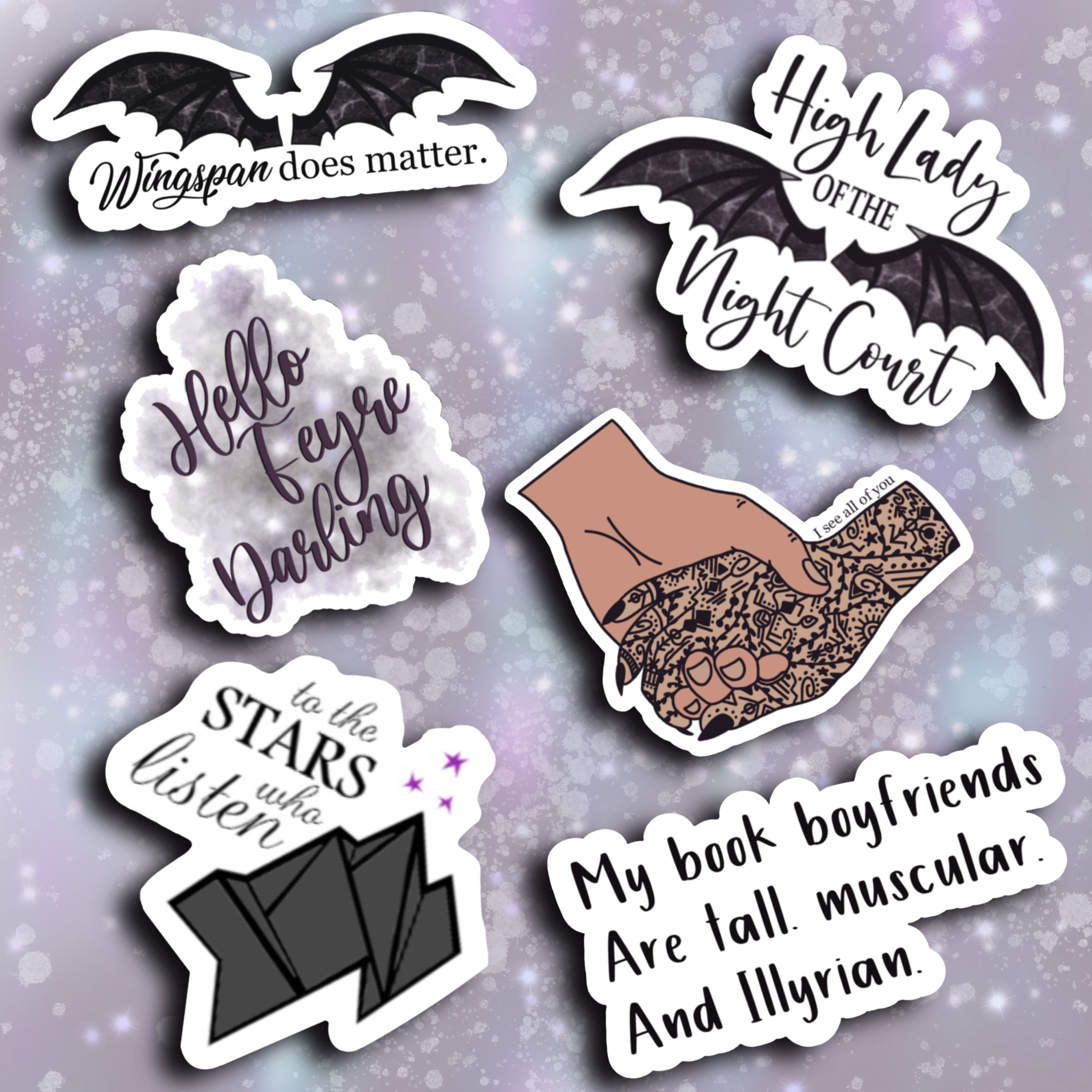 Paper Stickers, Labels & Tags Mist and Fury Bookish sticker Acotar ...