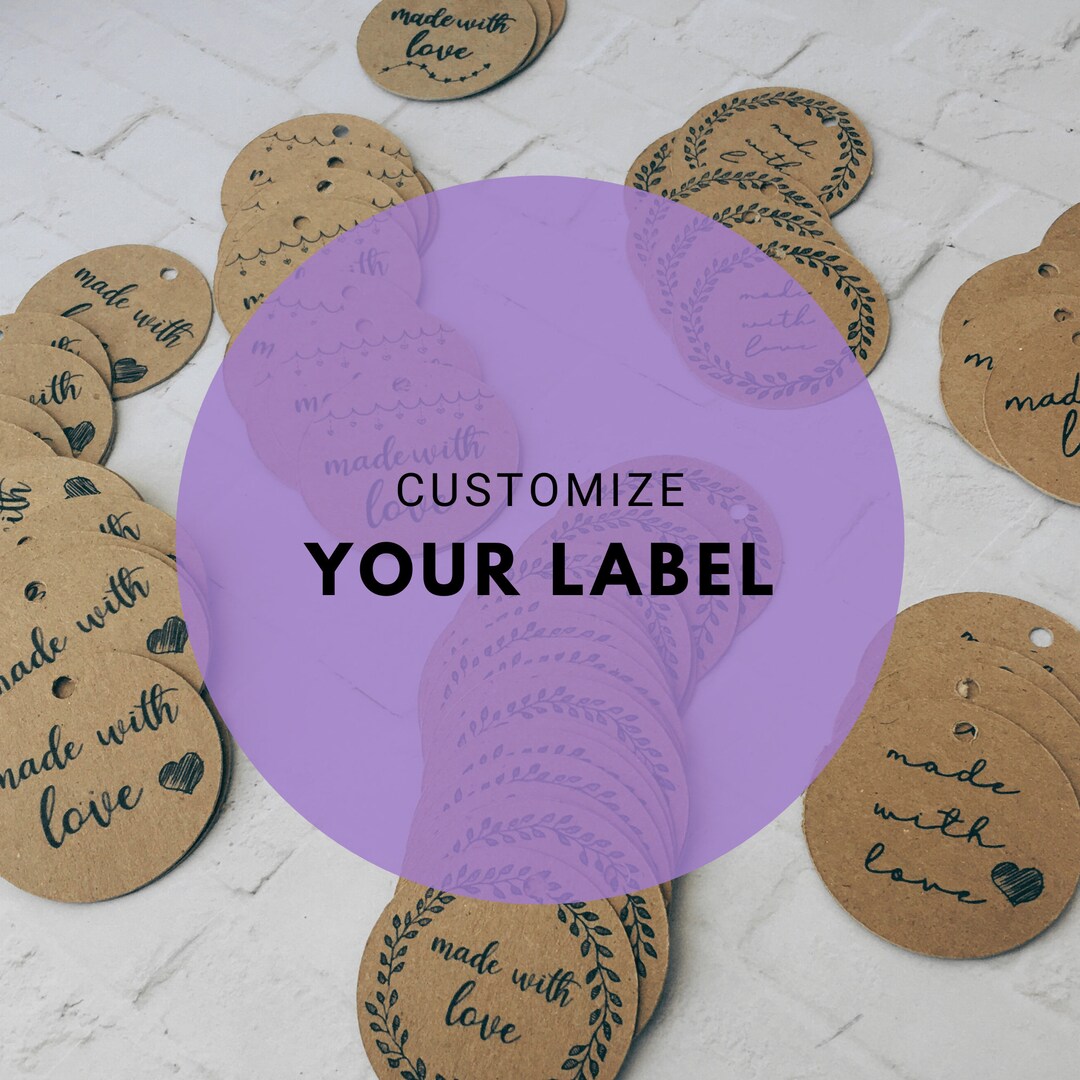 Customize Personalize Your Own Label, Pack Hand Made Kraft Cardboard ...