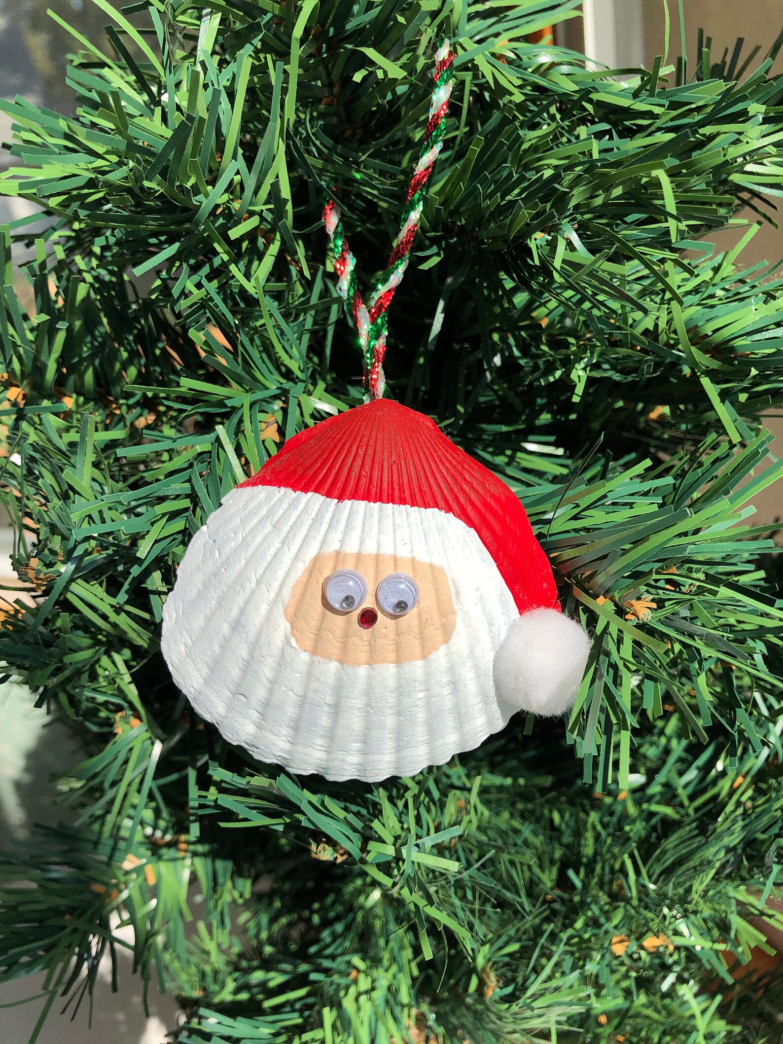 Seashell Santa Ornament - Etsy