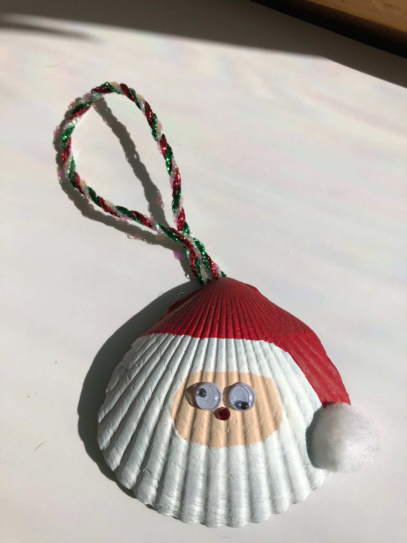 Seashell Santa Ornament - Etsy