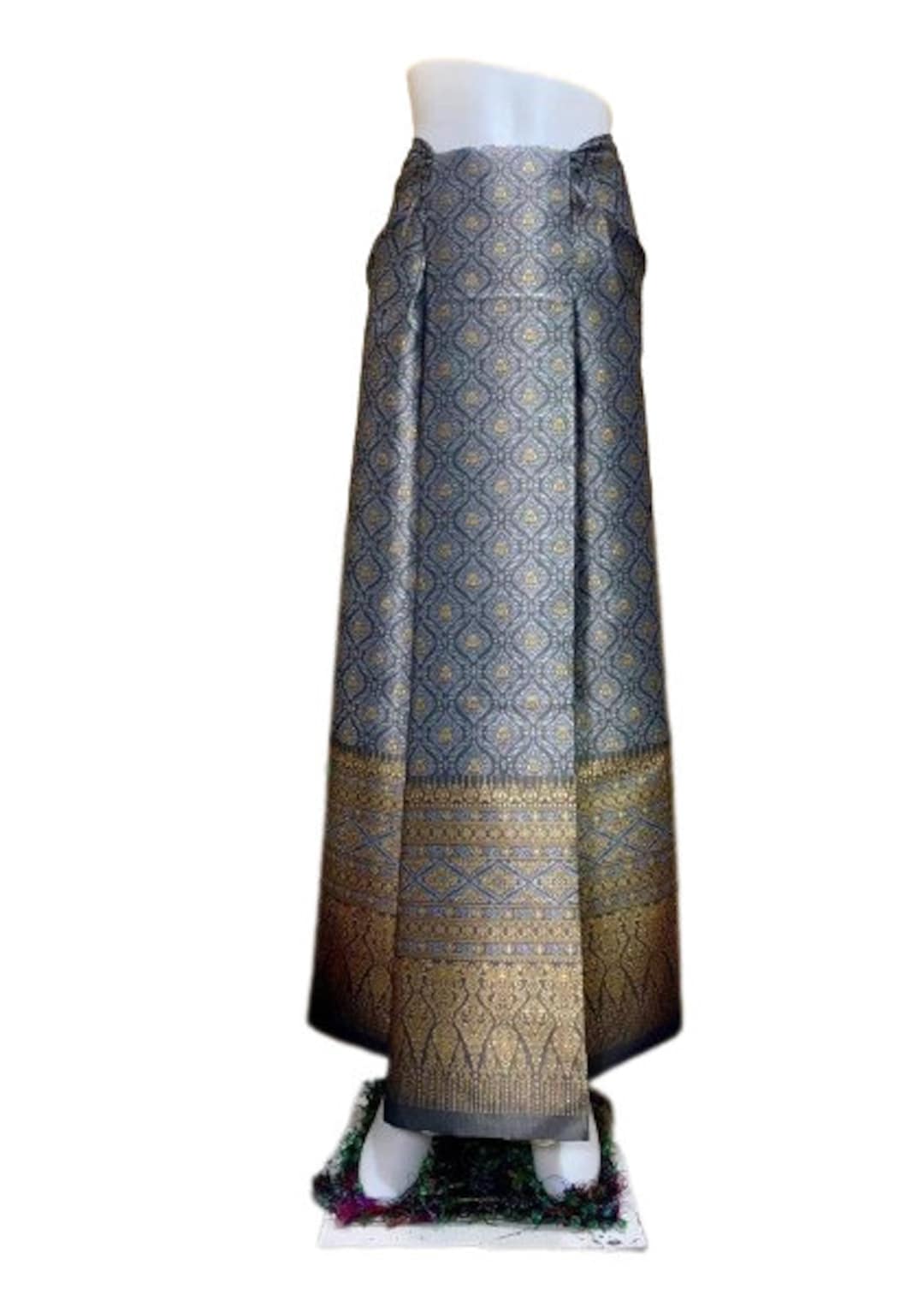 Thai Silk Skirt Formal Sarong Women's Elegant Long Wrap Skirt for ...