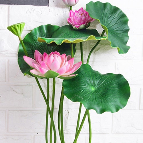 Artificial Lotus Flower Bouquets for Wedding Decorwedding | Etsy