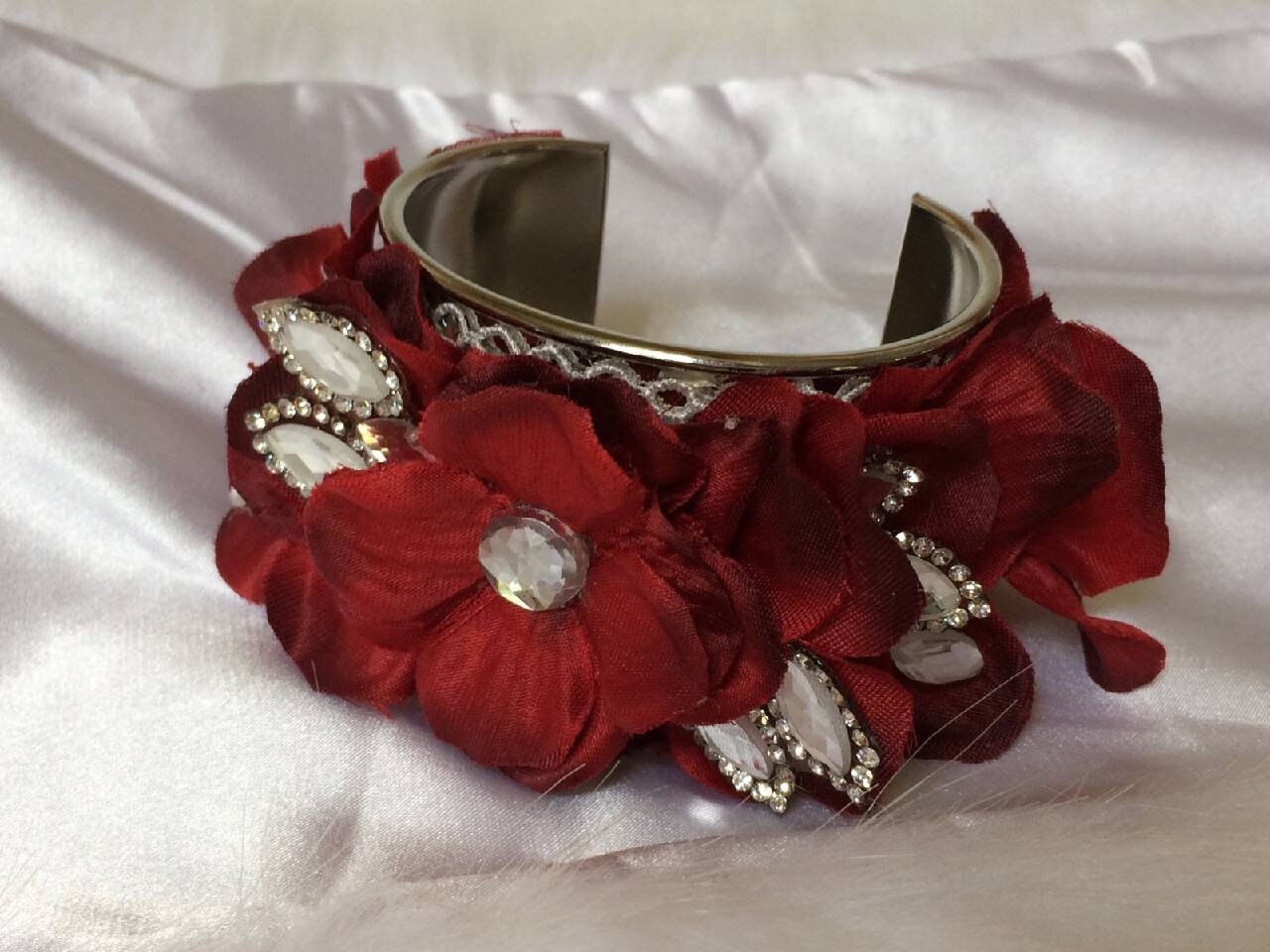 Silk Bridal Wedding Wrist Cuff Corsage - Etsy